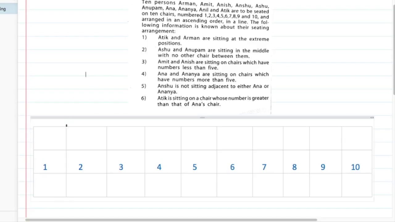 Logical Reasoning-1 (Linear Arrangement)-Learn Short tricks an approach ...