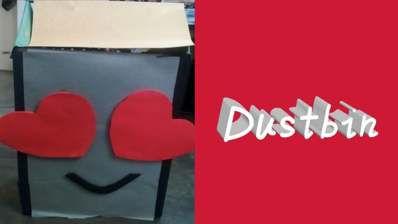 Paper Dustbin Handmade YouTube Paper Dustbin Handmade YouTube