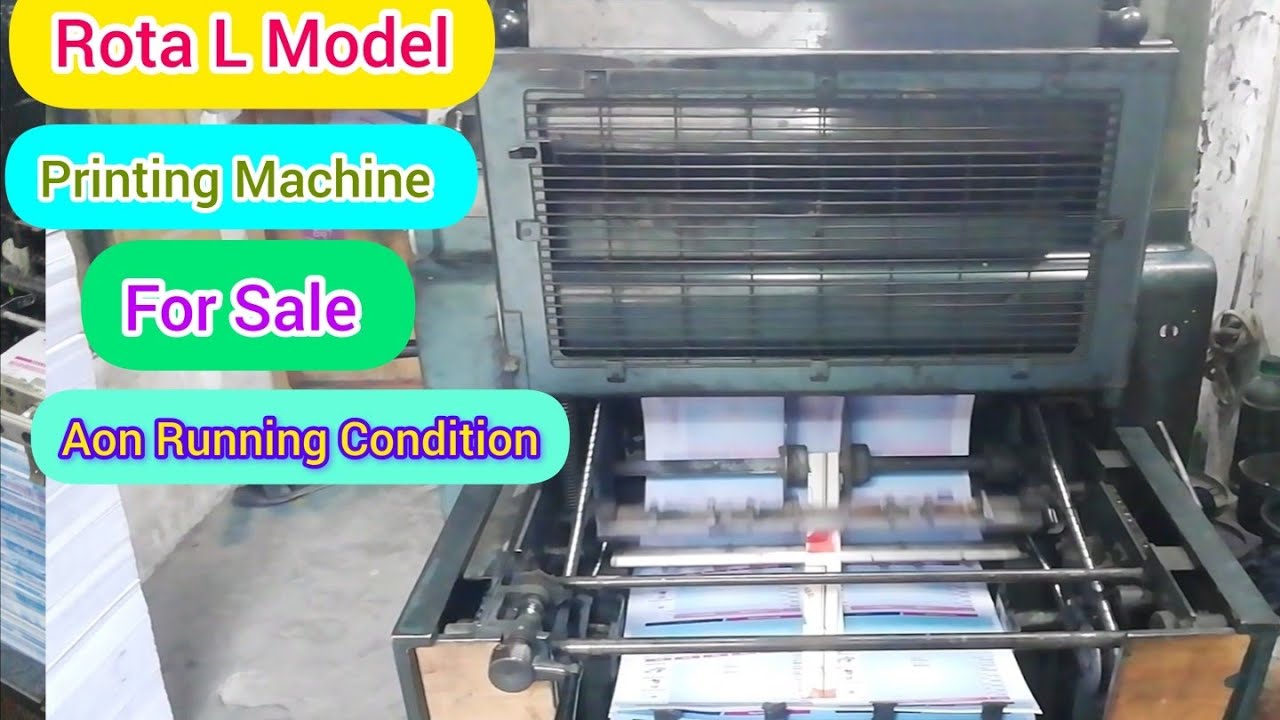 Rota L Model Printing Machine For Sale NadeemyousafTv - YouTube
