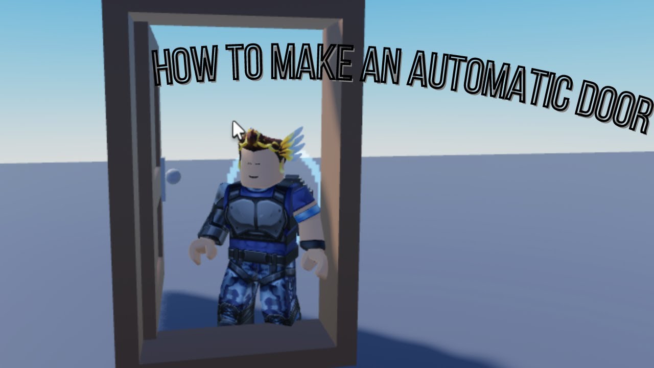 How to make an Automatic Door (Like DOORS)! Roblox Studio - YouTube