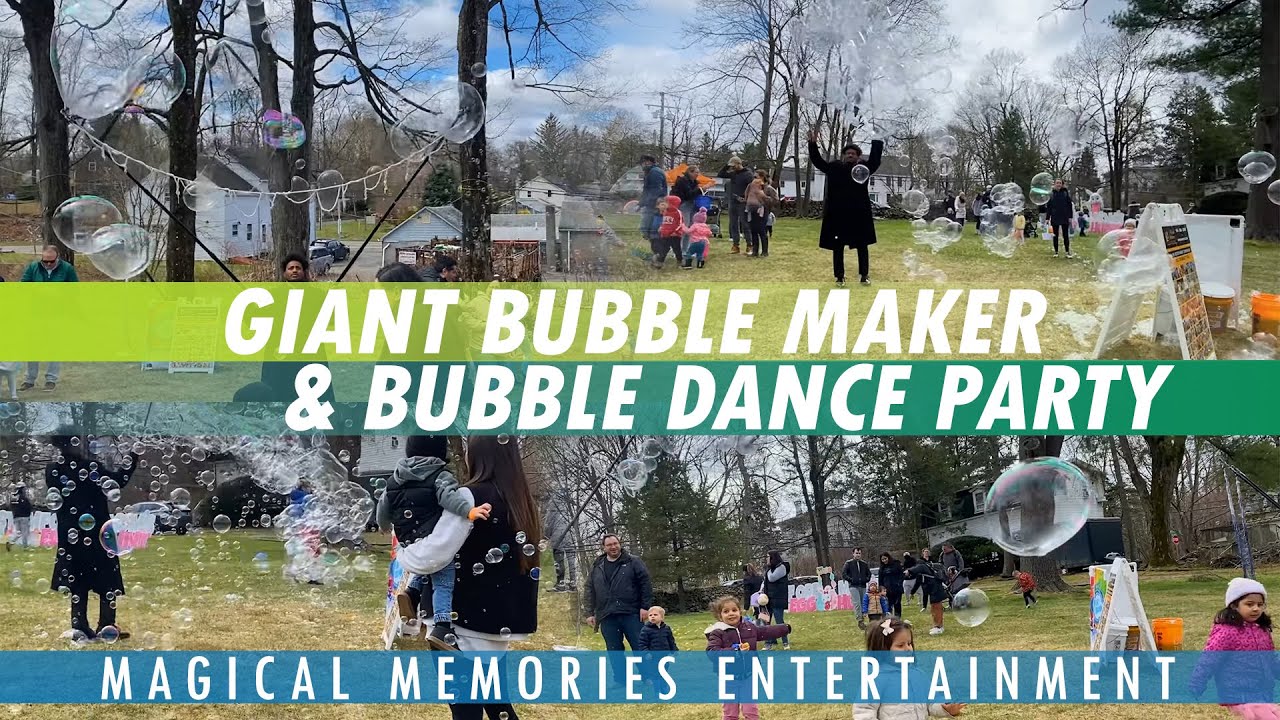 Giant Bubble Maker and Bubble Dance Party for Community Event - YouTube