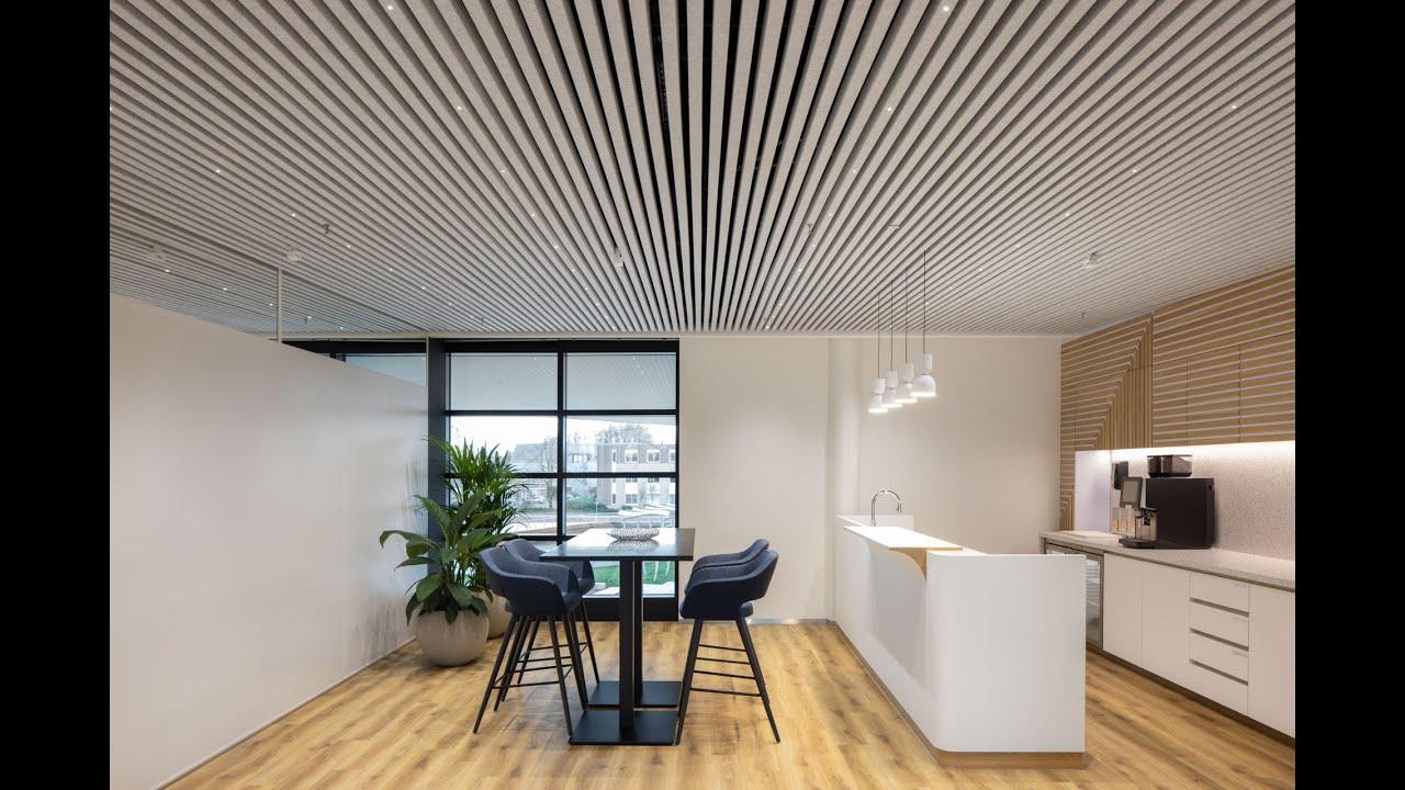 PareauLux linear climate ceilings from Inteco and Hunter Douglas used ...