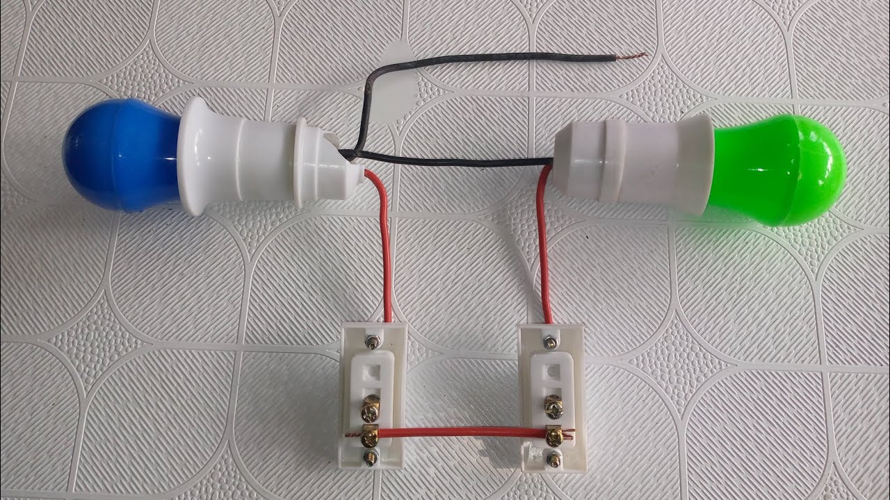2 lights 2 switch connection || 2 bulb 2 switch wiring || by fet # ...