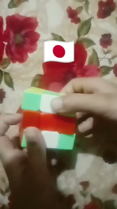 How to make Japan flag on Rubik's cube please subscribe and like #cube ...