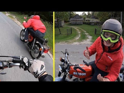 ORYGINALNY SIMSON SZWAGRA JEST SZYBSZY... DDR VS MTX 134cc Chylo Racing ...