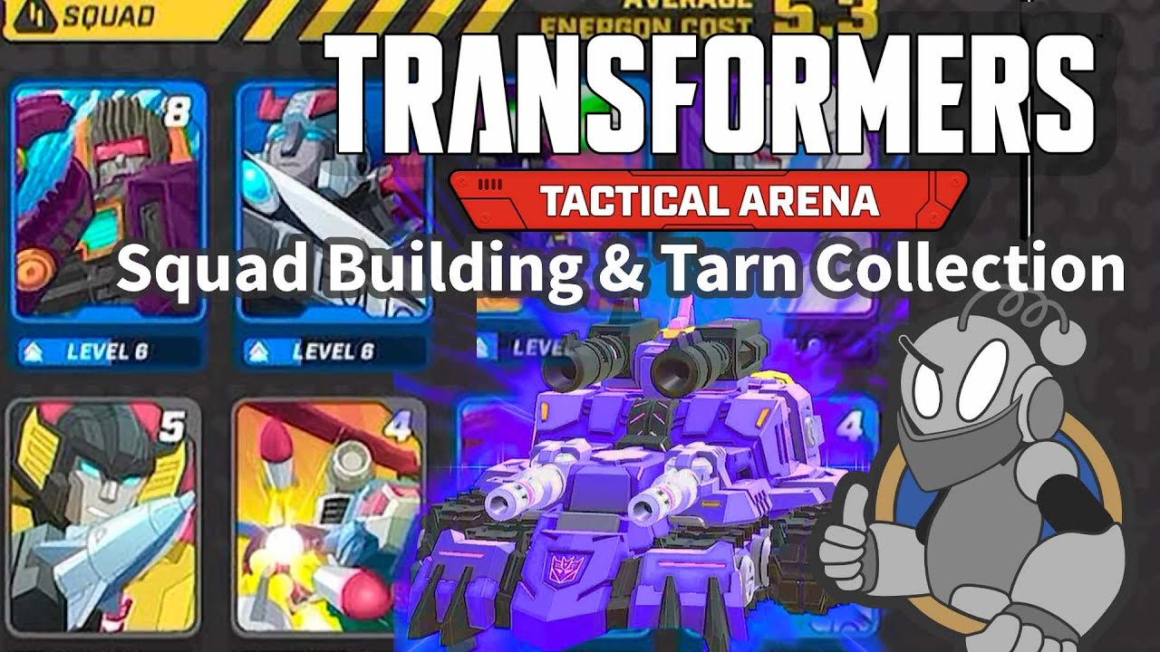 Transformers Tactical Arena 002 | Squad Building & Tarn Mission, Level ...