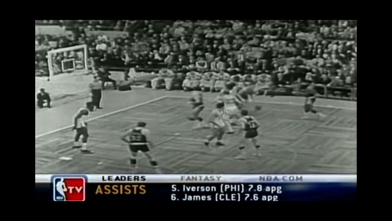 Jerry west makes a tough jumper while being double teamed - YouTube