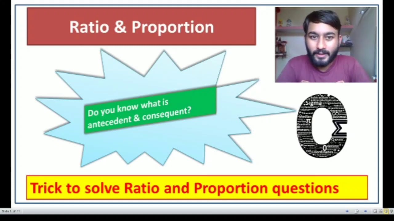 Ratio and Proportion | Basic concepts of ratio and proportion | # ...