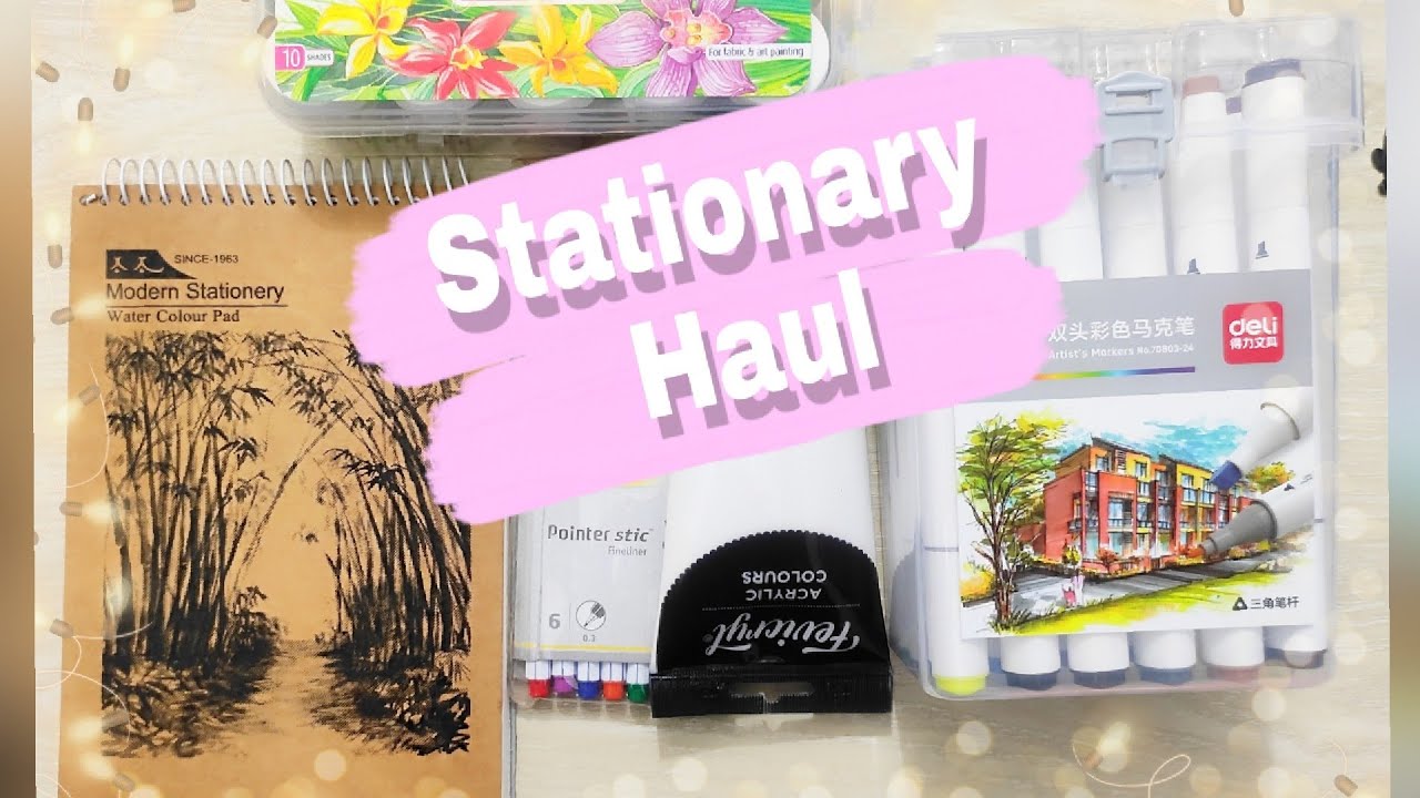 My June Stationery Haul ।। Stationary Haul Bangladesh 2022 - YouTube