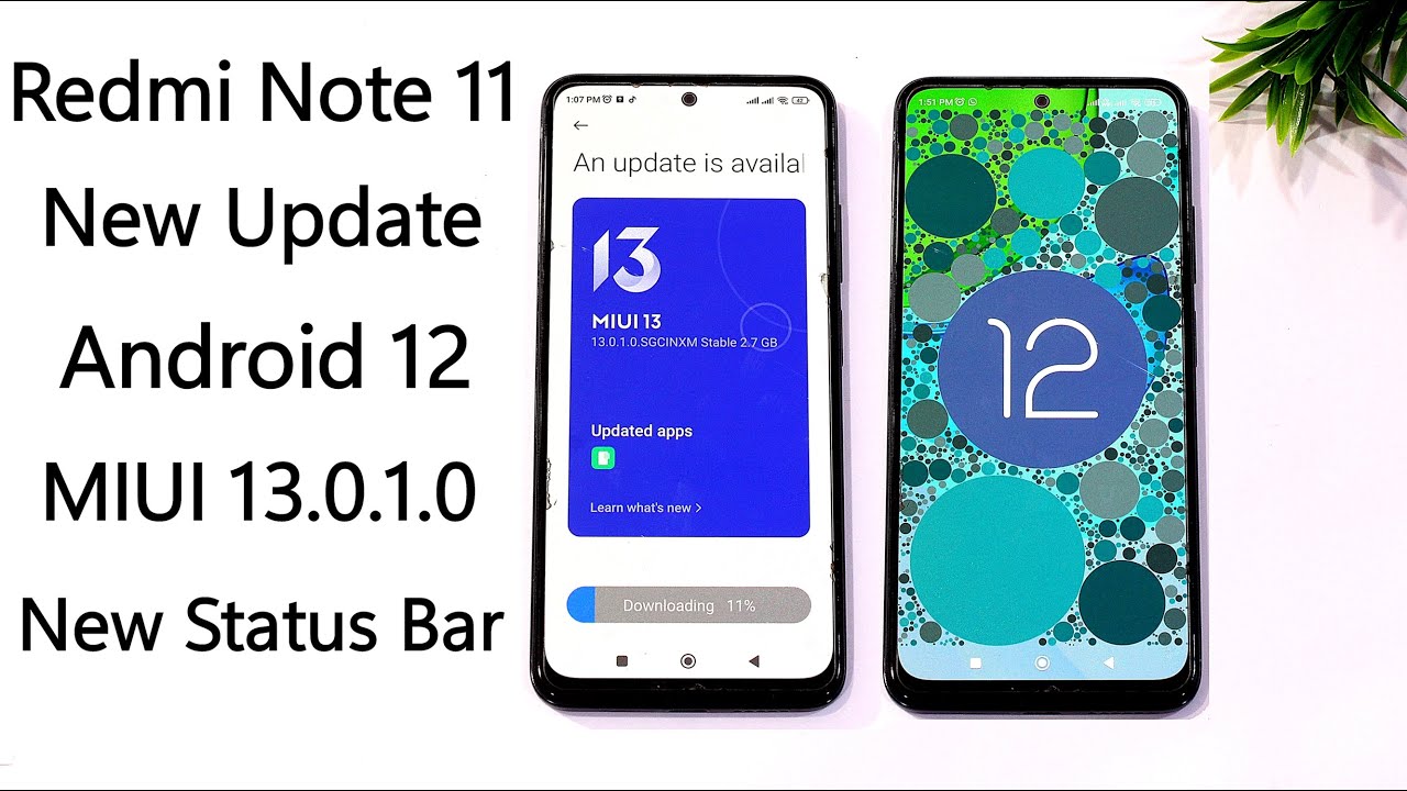 Redmi Note 11 Android 12 Update MIUI 13.0.1.0 | New Control Center ...