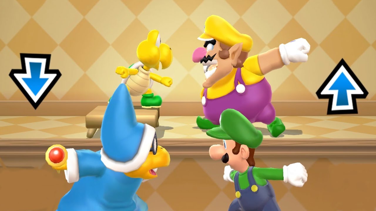 Mario Party 9 Minigames #9 - Koopa vs Magikoopa vs Wario vs Luigi (Very ...