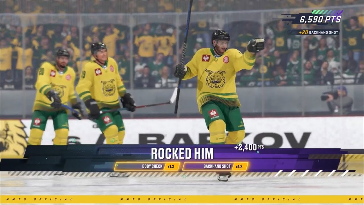 NHL 24 HUT Rush - Rocked Him (Body Check) Backhand Shot (PS5 ...