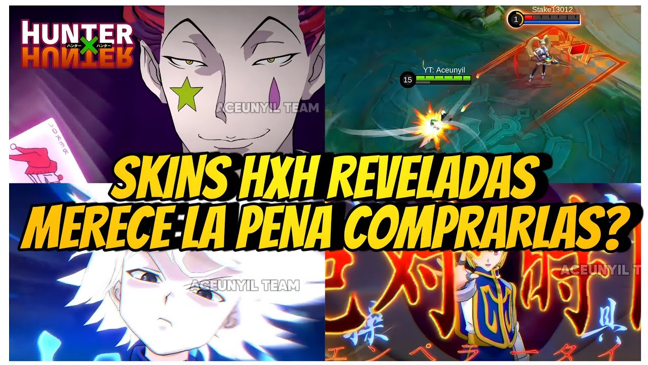 SKINS HUNTER X HUNTER REVELADAS! MERECE LA PENA COMPRARLAS? MLBB ESP ...