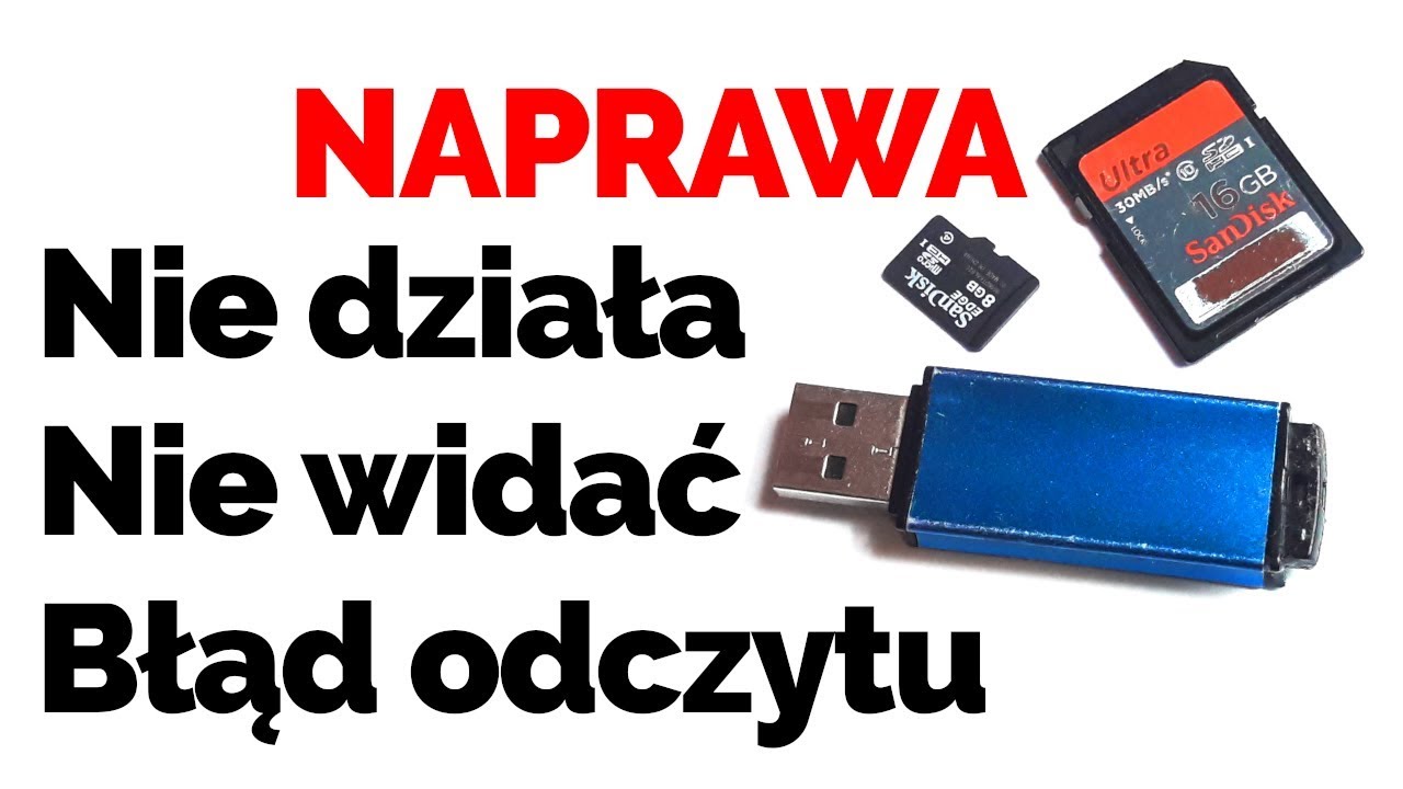 Jak naprawić Pendrive lub kartę SD Naprawa pendrive karta SD Komputer ...
