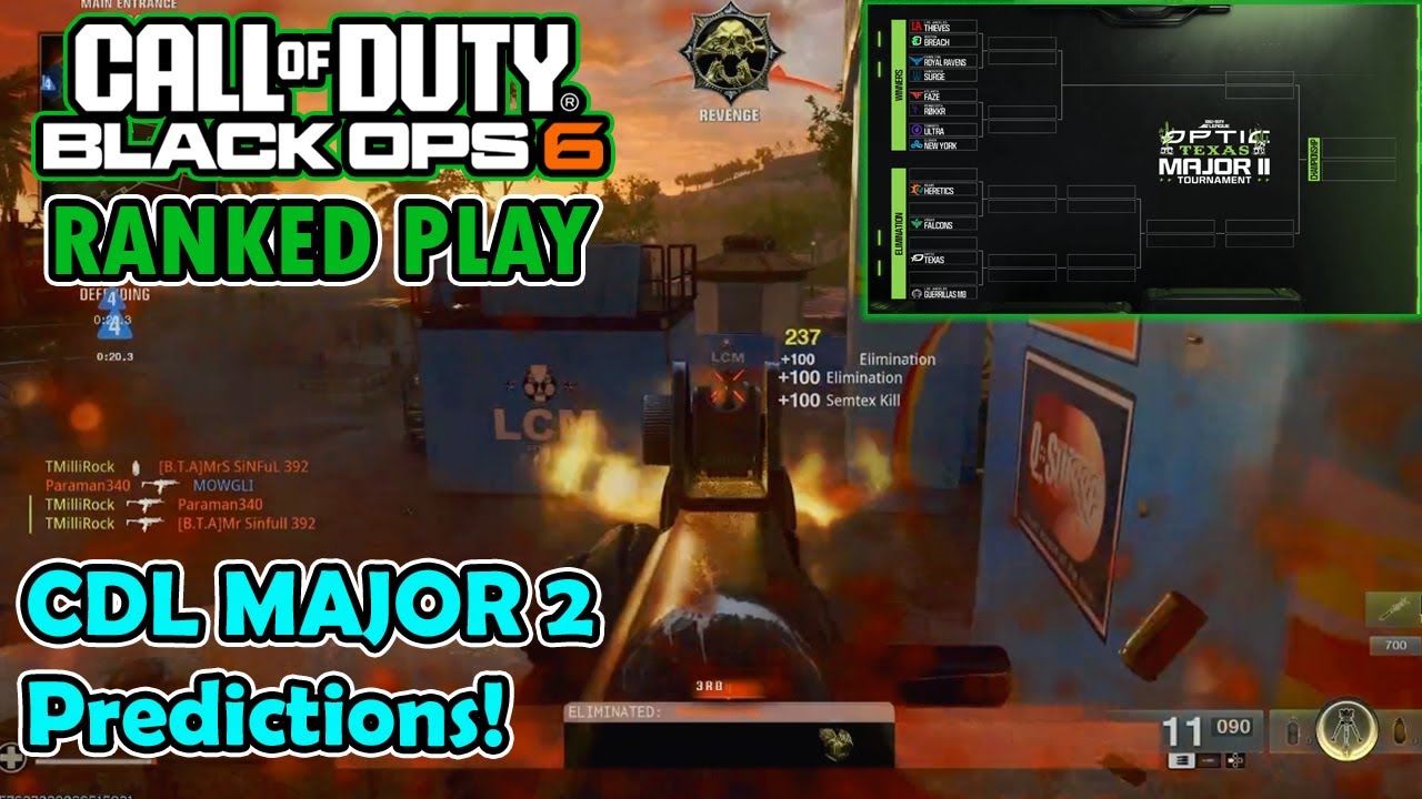 My CDL Major 2 Bracket Predictions | Black Ops 6 Ranked Play Gameplay ...
