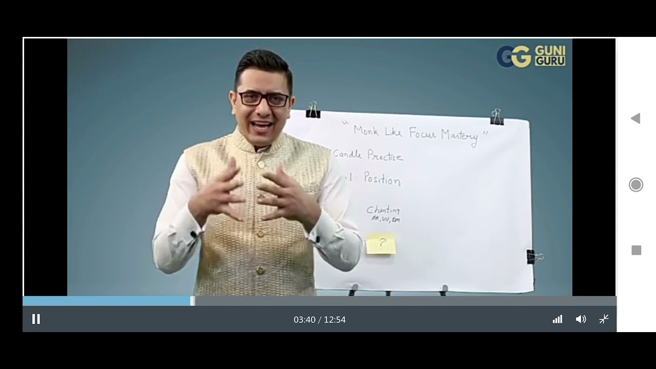 Monk Like Focus Mastry Technique 1# Aum-Candle Prectise L10 - YouTube