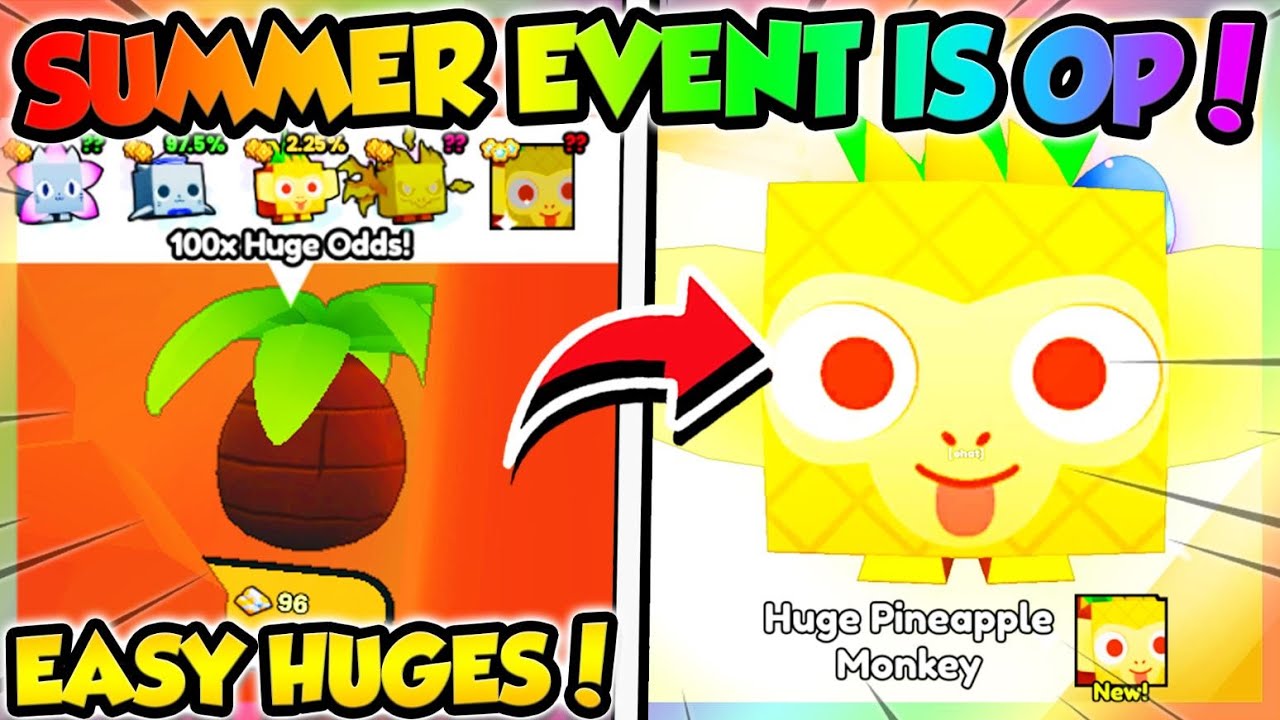 ☀️SUMMER UPDATE IS INSANE!! 100x HUGE EGGS!! (Pet Simulator 99 Roblox ...