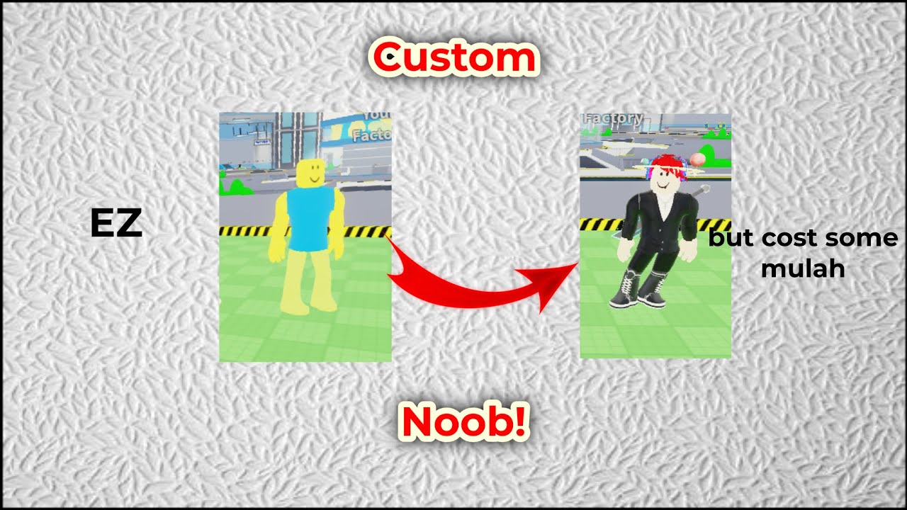 How to ACUTALLY customize your noobs in Roblox Noob Crushers - YouTube