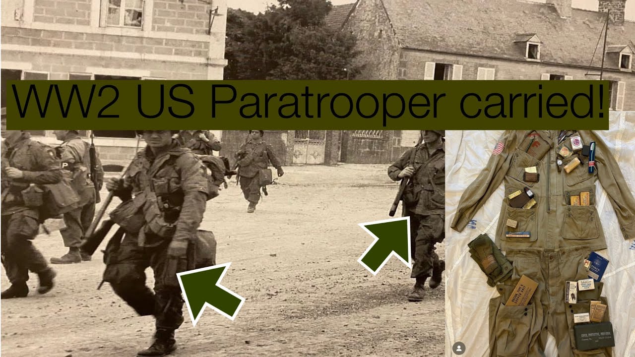WW2 US Paratrooper carried in his pockets. - YouTube