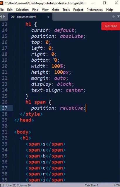 Moving Text Hover Using Html And Css Css Html Trending Viral Codewithharry Css3 Shorts