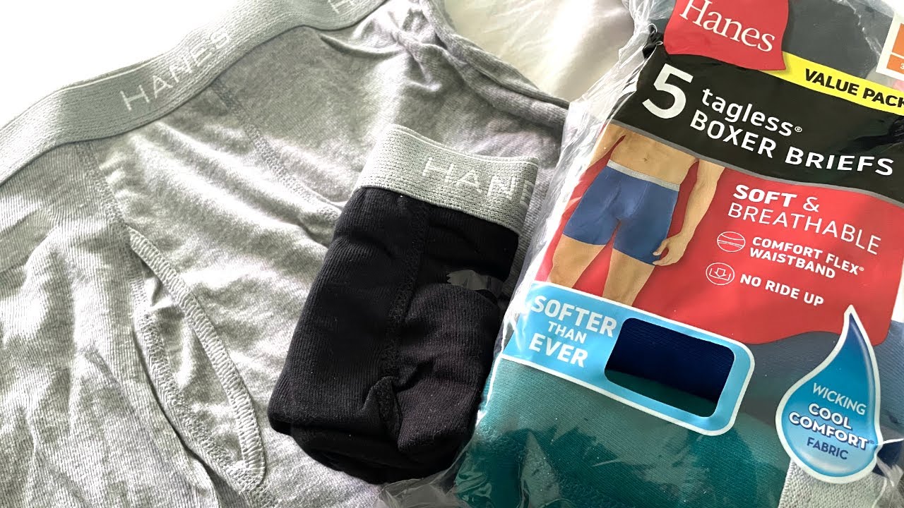 Hanes Boxer Briefs Cool Dri Moisture Wicking Underwear Youtube