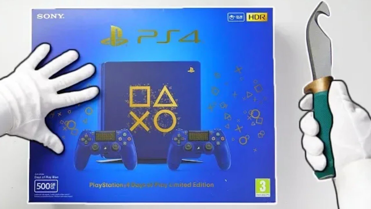 PS4 "DAYS OF PLAY" LIMITED EDITION CONSOLE! Unboxing Playstation 4 Slim ...