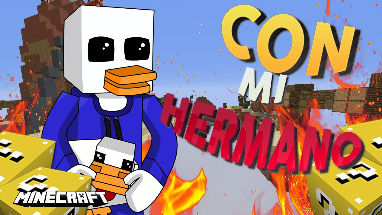 Lucky Blocks Con Mi Hermano Minecraft Youtube