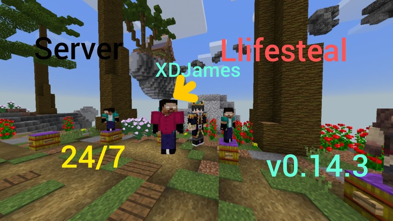 Best LifeSteal server For CraftsMan-Minecraft v0.14.3 XDJames🤯🤯 - YouTube