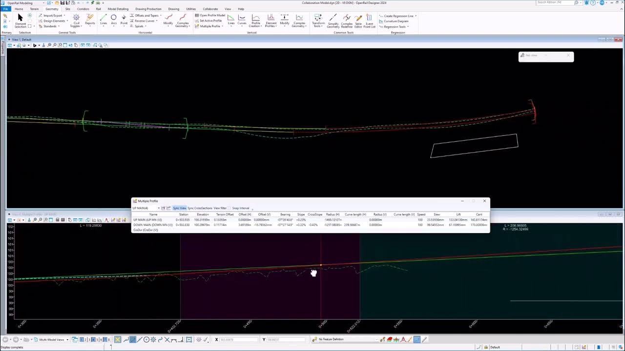 OpenRail Designer 2024: Multiple Profiles - Synchronizing Views - YouTube