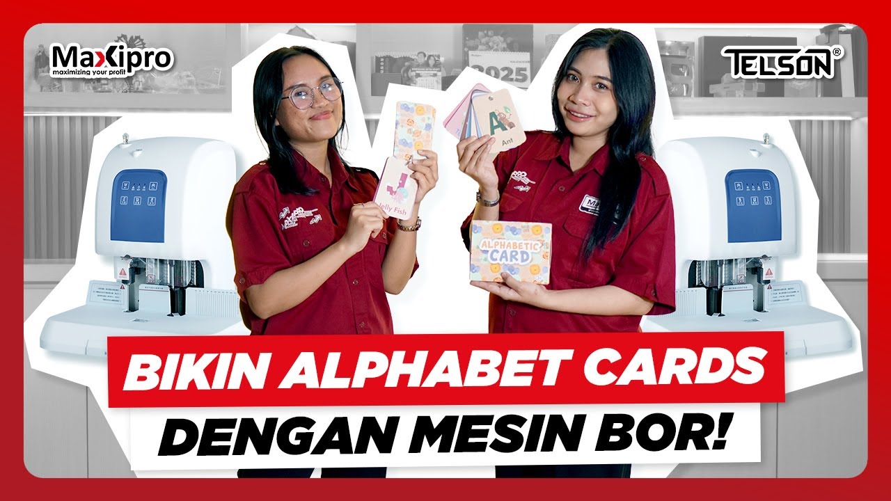 Mesin Bor 1 Mata Binding Plastik Bisa Bikin Alphabet Cards Kalian Tetap ...