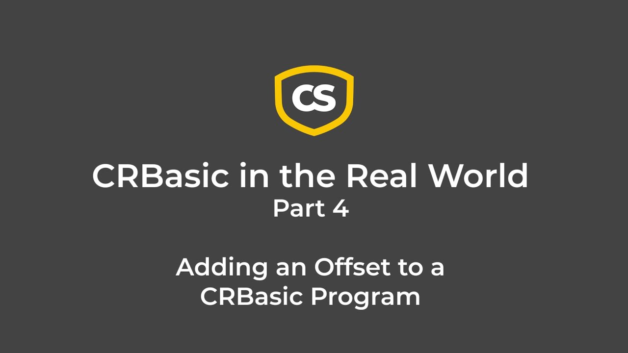 CRBasic in the Real World Part 4: Offsets - YouTube