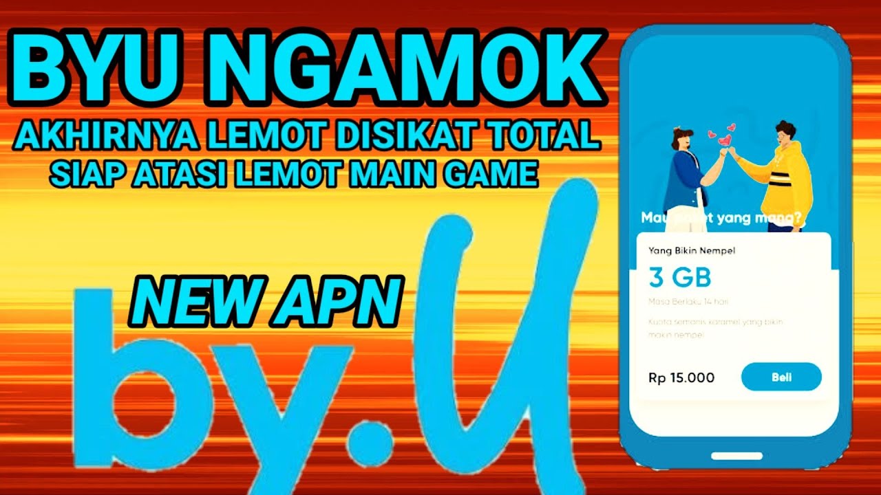 Apn By.U Tercepat-Apn By.u Tercepat Unlimited ANTI LAG - YouTube