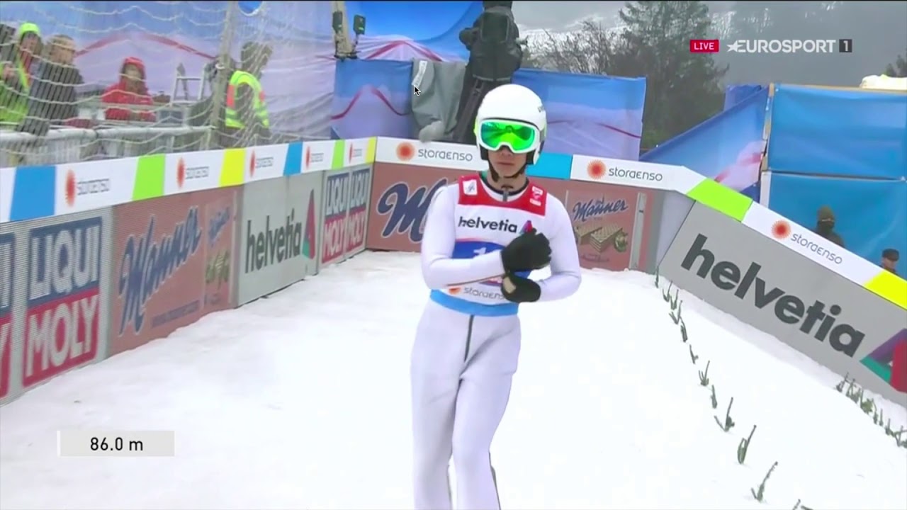 Zihe Zhao 86 m Innsbruck 2019 NC - YouTube