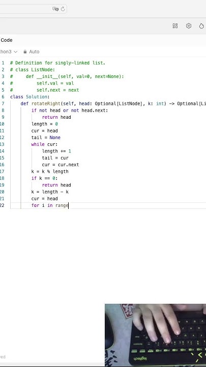 Leetcode 61 Rotate List Coding Python Programming Code Automobile Windows Exam Youtube
