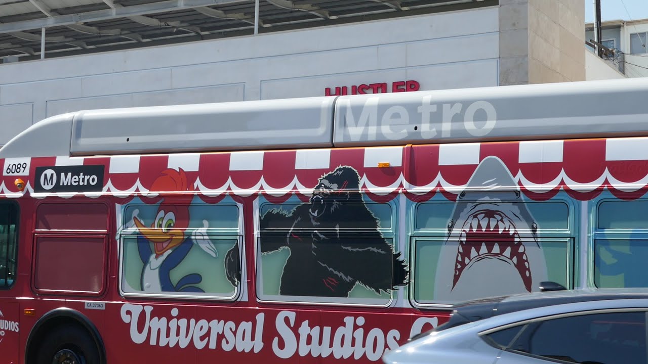 Universal Studios Glamor Tram Woody Woodpecker King Kong Jaws Bus Los ...