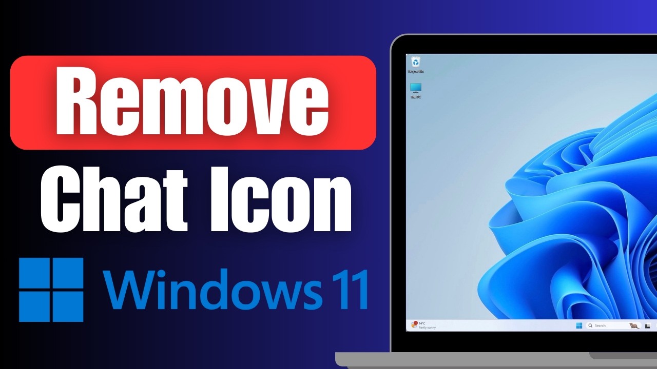 How to Remove Chat Icon From Taskbar on Windows 11 PC - YouTube