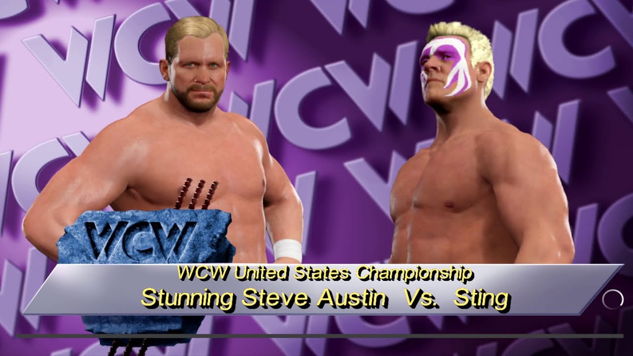WWE 2K17 | Stunning Steve Austin vs. Sting | WCW US Championship - YouTube