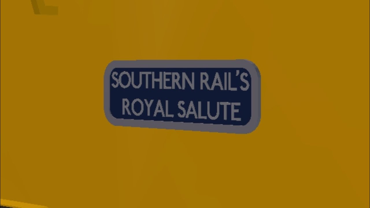 Following the 'Southern Rail's Royal Salute' Class 20s around Roblox ...