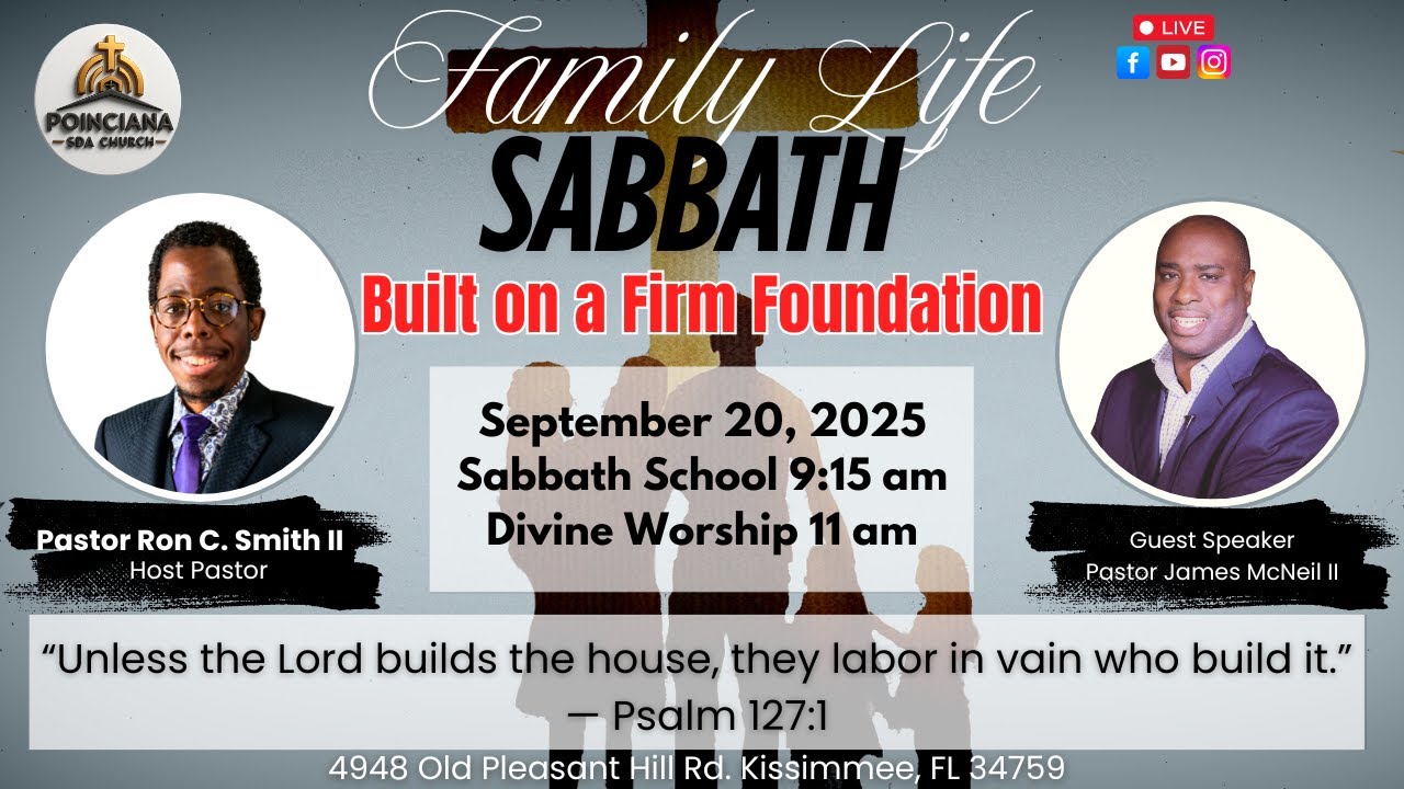 Poinciana SDA | Family Life Week of Prayer | 9/20/2025 - YouTube
