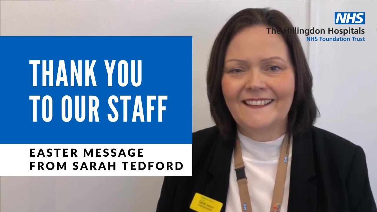 Sarah Tedford Easter thank you message to staff - YouTube