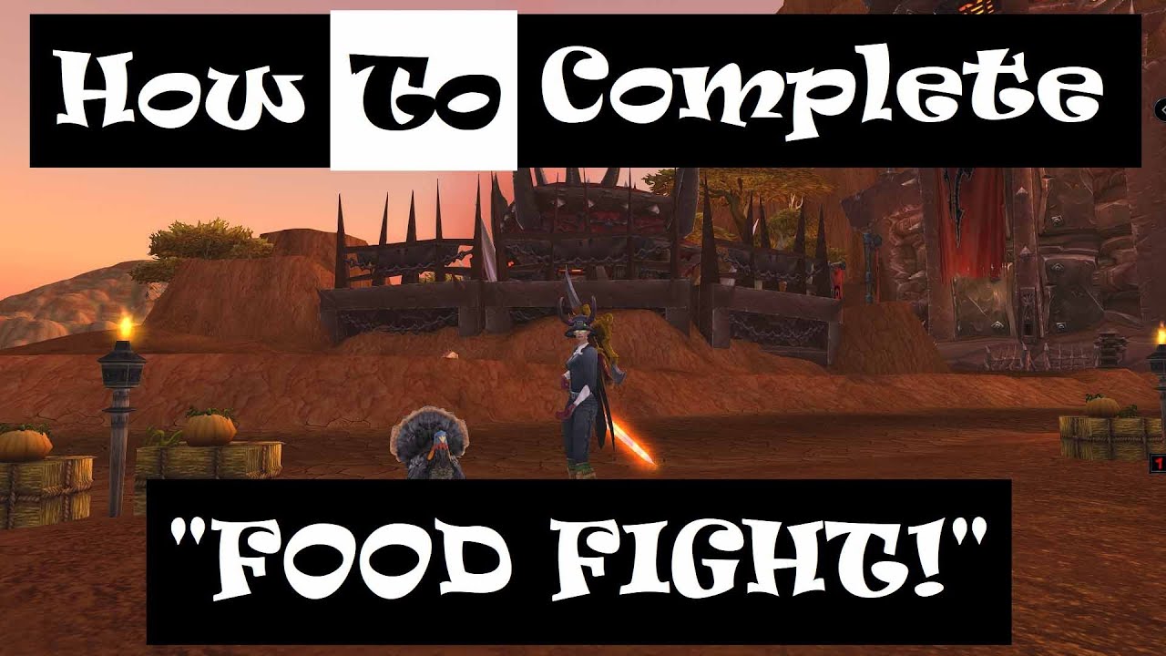 How To Complete: "FOOD FIGHT!" Achievements - YouTube