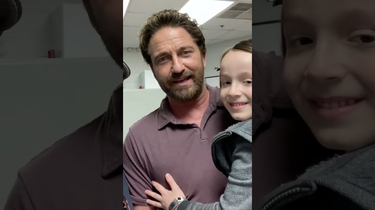 That time my movie dad Gerard Butler wished my cousin Happy Birthday ...