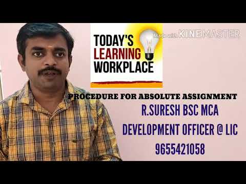 PROCEDURE FOR ABSOLUTE ASSIGNMENT by R.SURESH D.O 9655421058 - YouTube
