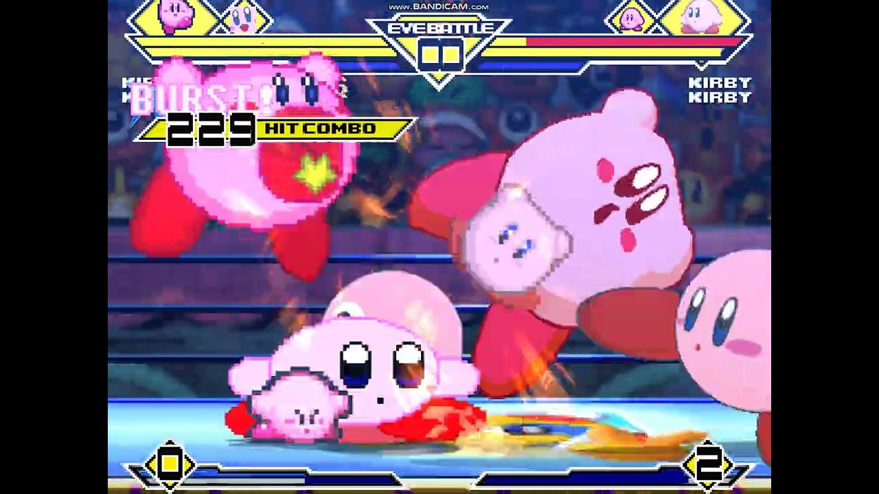 RANDOM MUGEN BATTLE #9 Kirby 4v4 Party. - YouTube