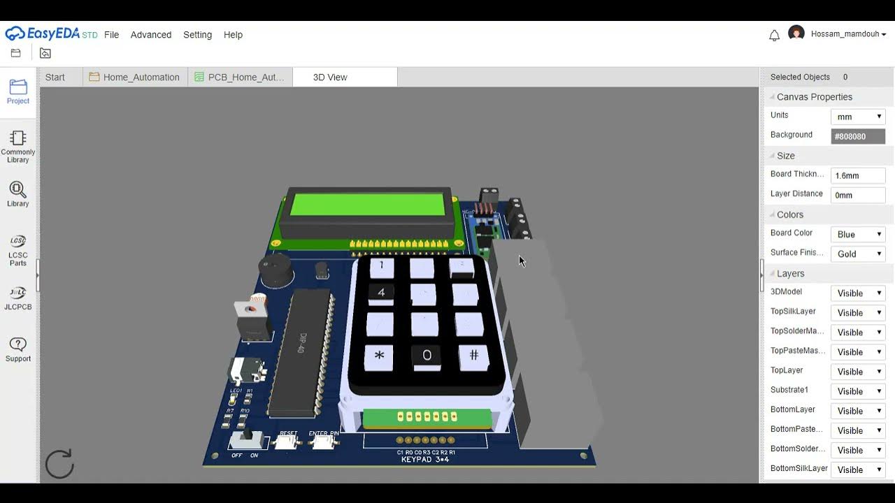 Smart Home Automation Using ATMEGA32 - YouTube
