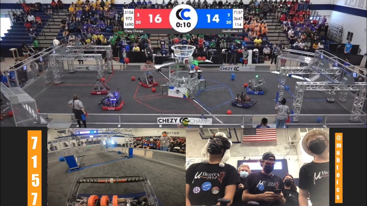 Chezy Champs 2022 Qual 65 | FRC Team 7157 Mubotics POV - YouTube