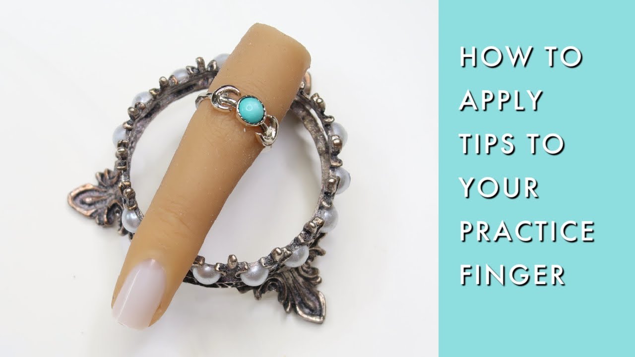 HOW TO PREPARE A PRACTICE FINGER FOR NAIL ART APPLICATION - YouTube