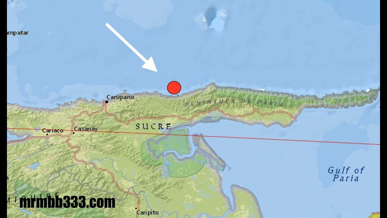 Huge quake just off the coast of Venezuela - Possible Tsunami - YouTube