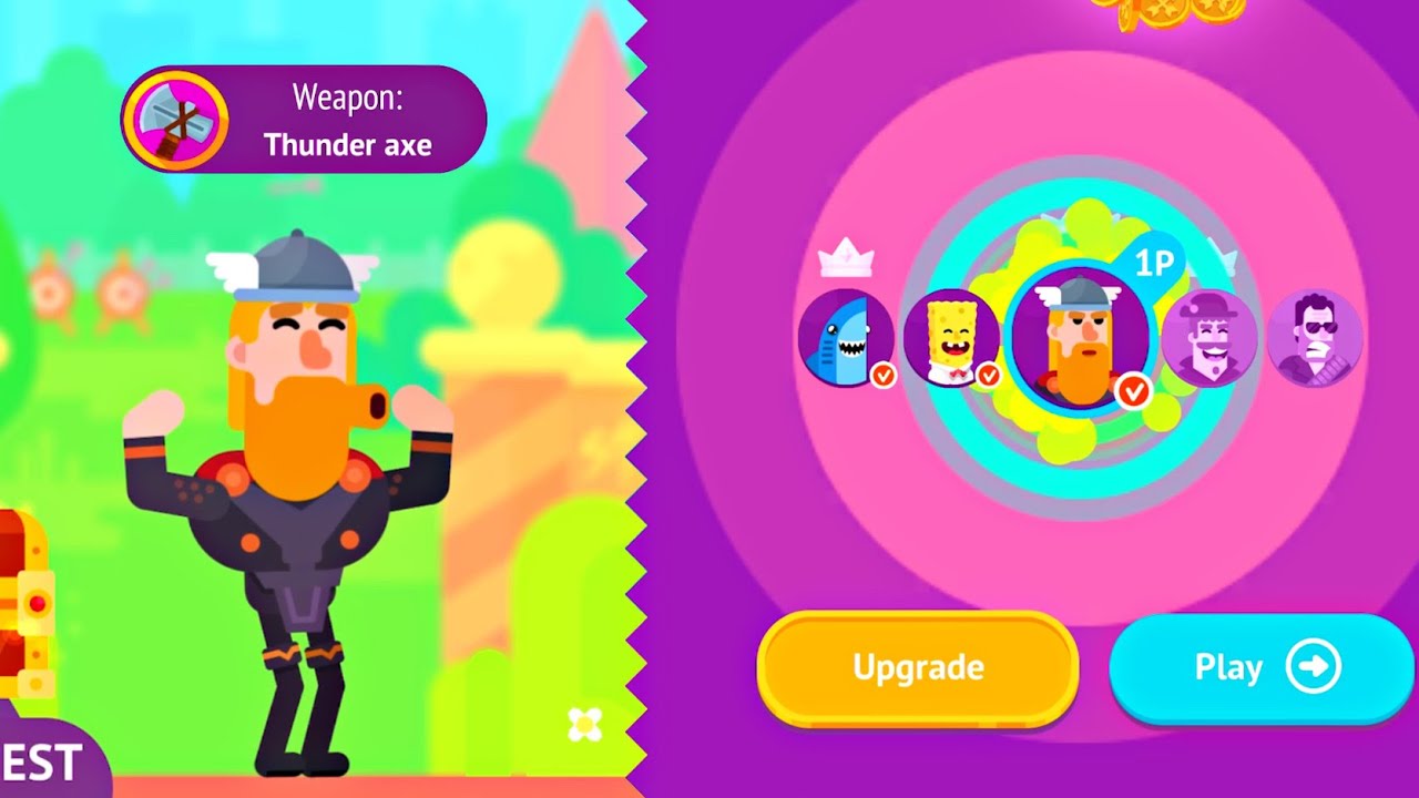 Ultimate Bowmasters Thor Unlocked | Thor God of Thunder Gameplay - YouTube