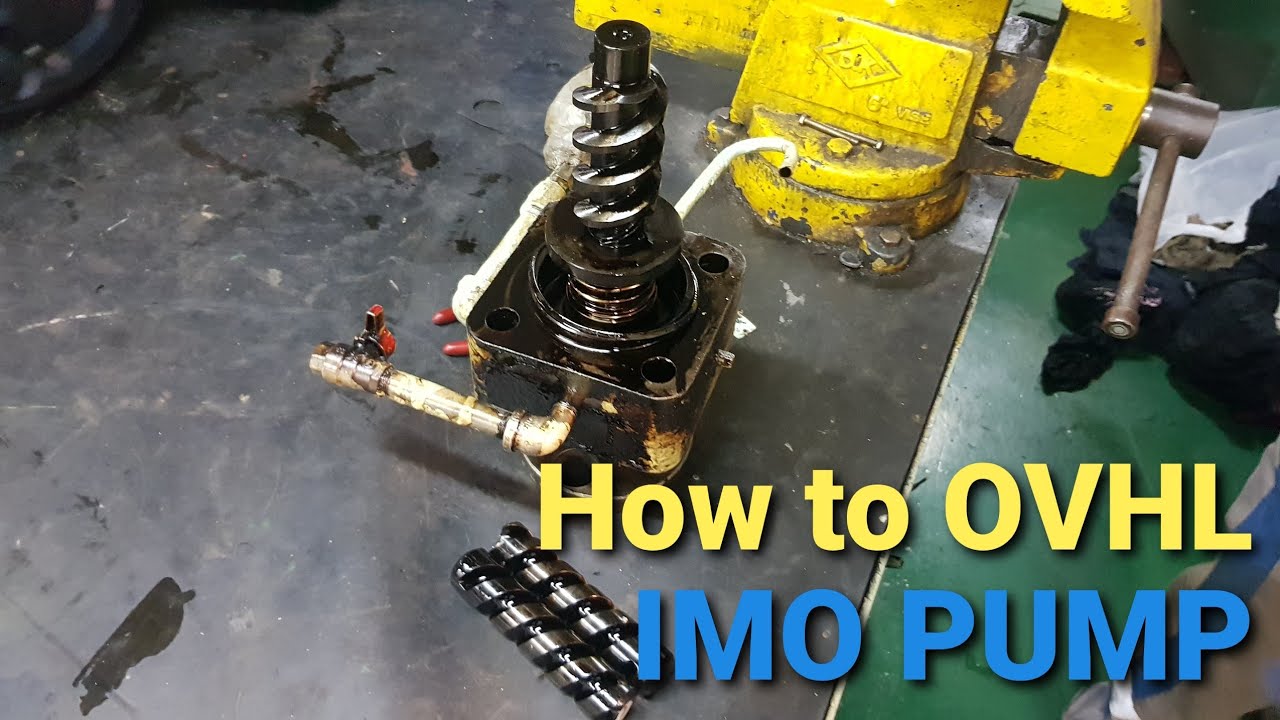 How to maintenance of Imo pump(change mechanical seal) - YouTube